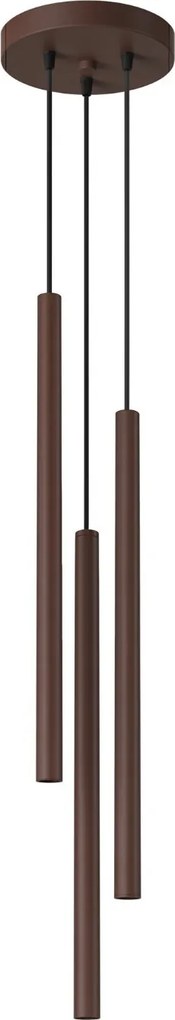 Sollux Lighting Závěsné svítidlo PASTELO 3P hnědé