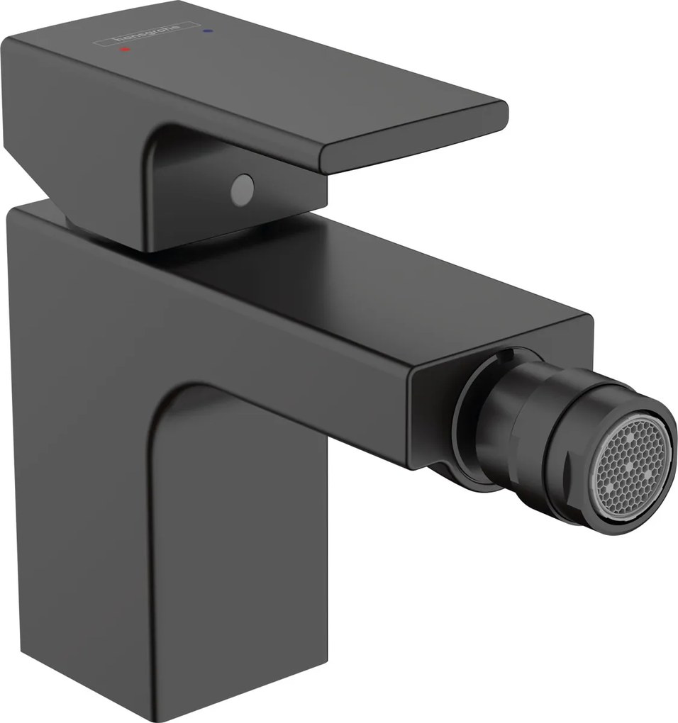 Hansgrohe Vernis Shape, bidetová baterie stojánková s odtokovou garniturou, černá matná, HAN-71211670