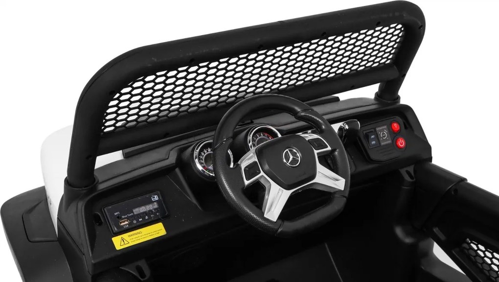 Ramiz Mercedes Benz Unimog elektrické autíčko pro děti bílé