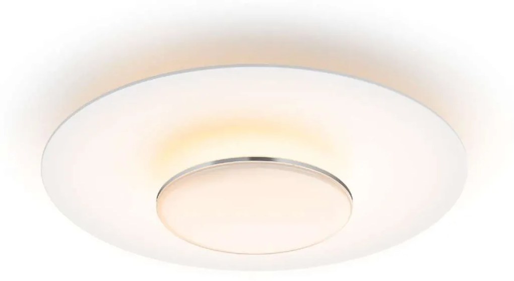 Philips - Stropní LED svítidlo, průměr 50 cm, 2700 K, 40 W, stmívatelné, bílá/chrom 929003316101