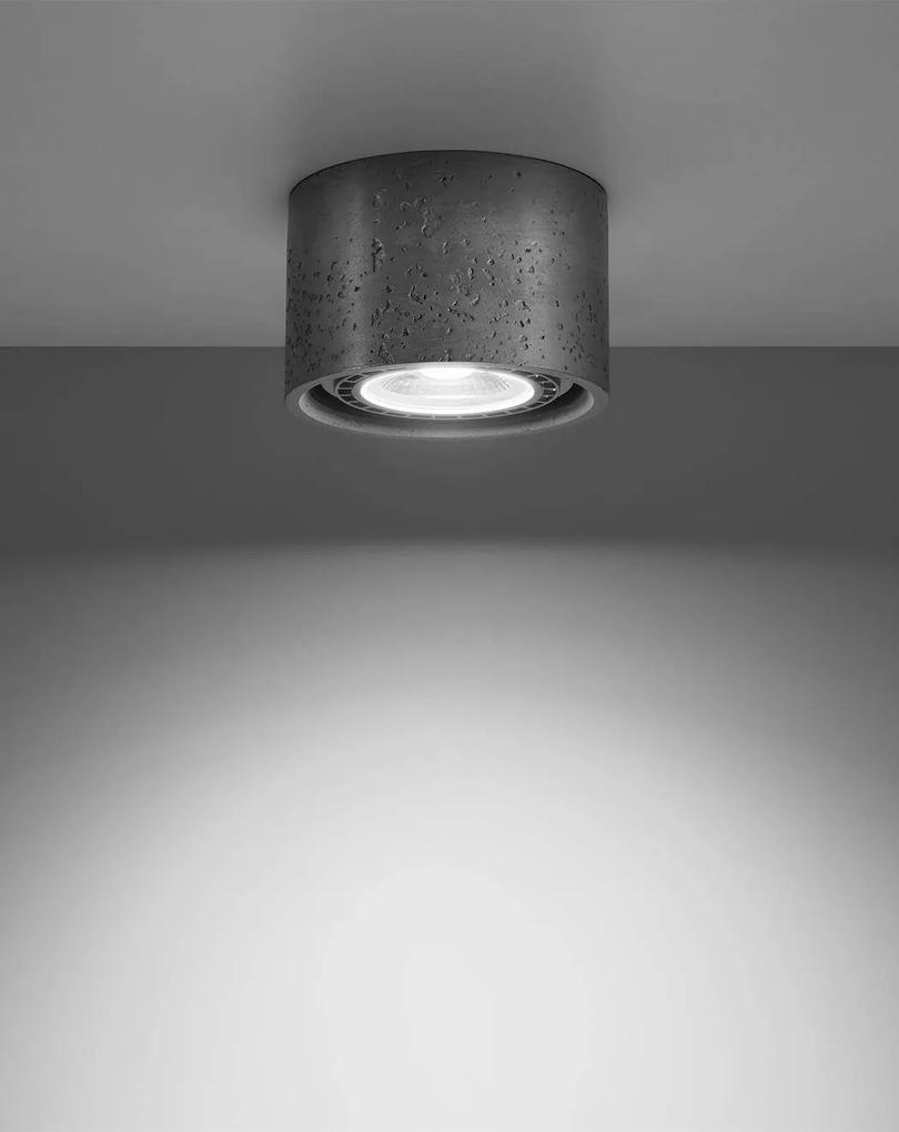 Stropní svítidlo Basic 1, 1x betonové stínítko