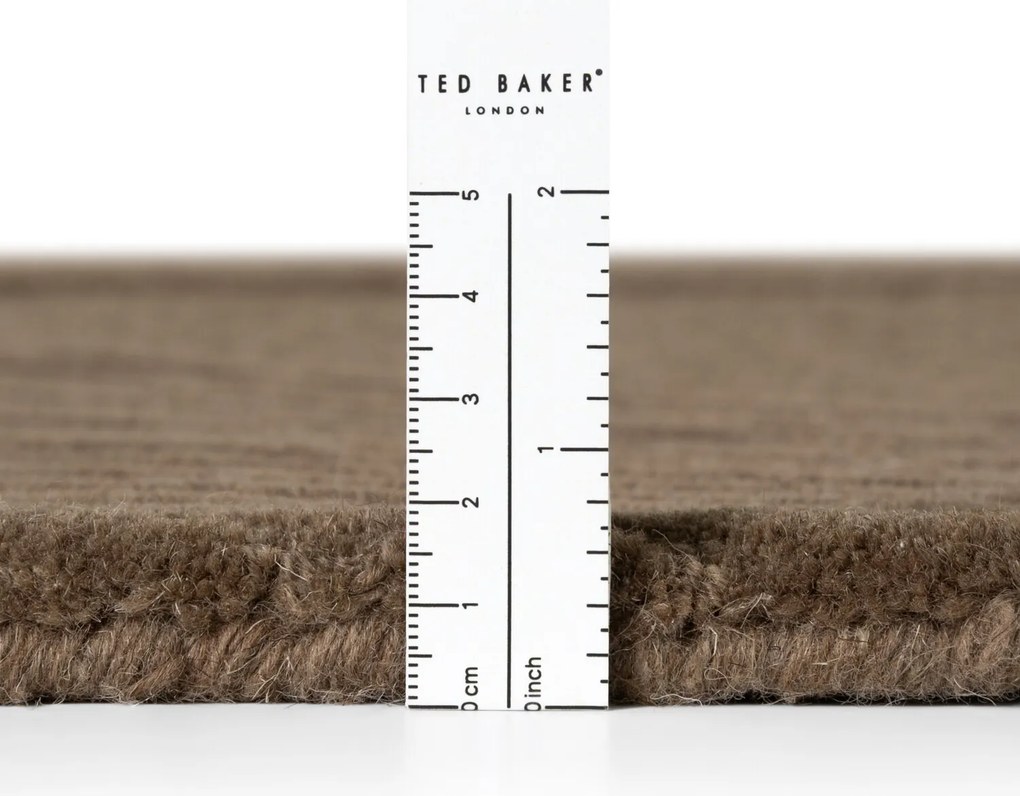 Ted Baker, Kusový koberec Ted Baker Kensington 106401 Brown kruh, 200x200, hnědá, kancelář
