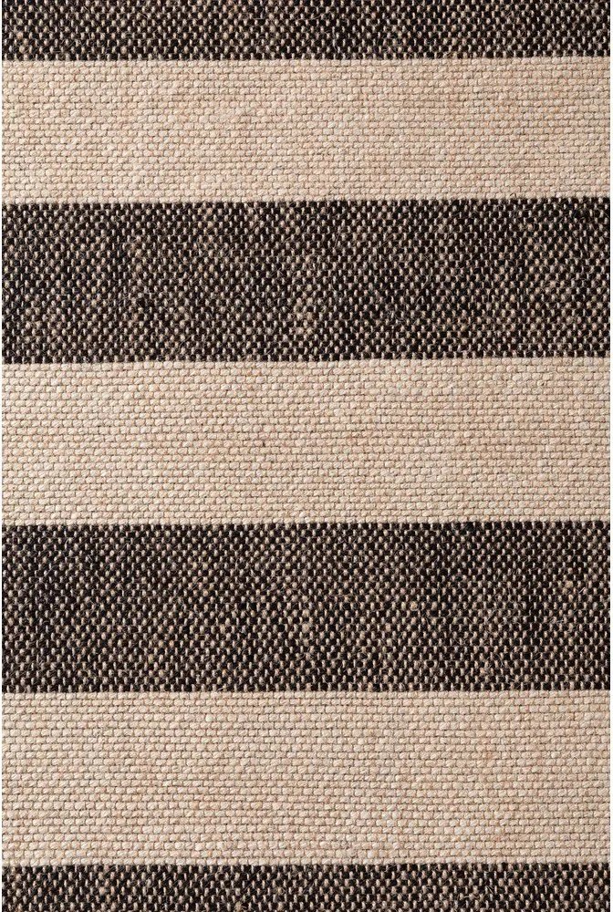 Černý/krémový oboustranný/ručně tkaný jutový běhoun 80x300 cm Playa – Hanse Home