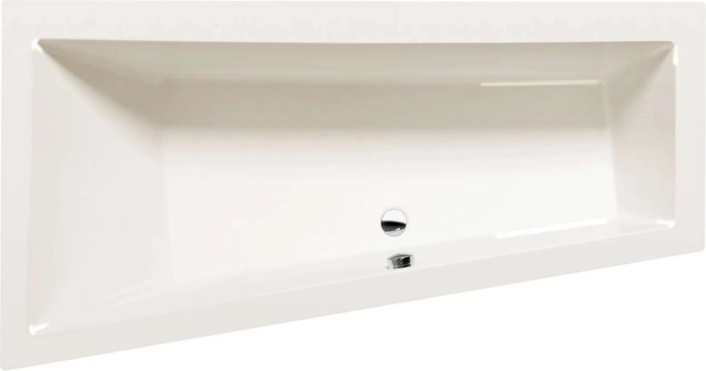 Polysan Andra - Asymetrická vana L 160x90 cm, ivory 81521.40