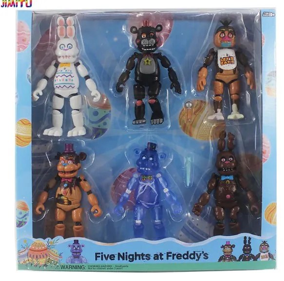 FNAF Five Nights At Freddy´s figurky sada 6 ks s odnímatelnými klouby