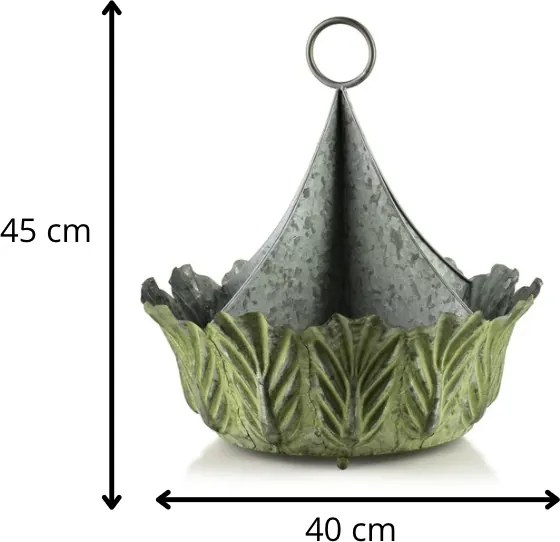 Květináč MARINA 40 cm zelený