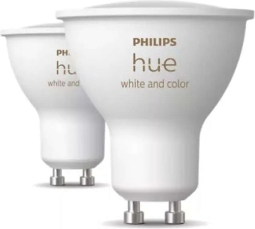 Philips Hue White and Color Ambiance - Chytrá LED žárovka GU10, 400 lm, 2 ks 929003666502