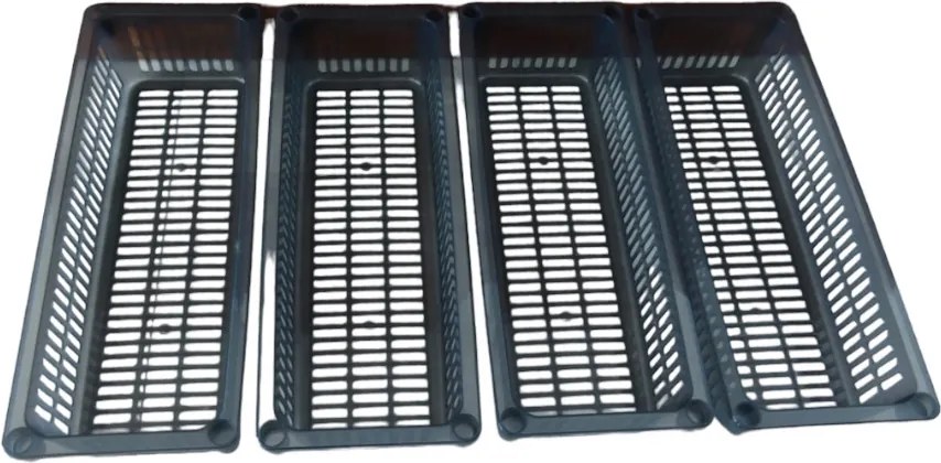 Orion Úložný koš, box a organizér extra hluboký 50cm x 20cm INVA, kouřový