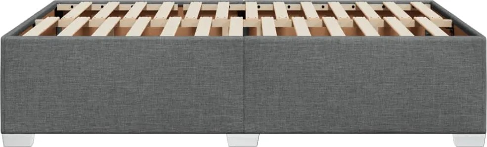 Rám postele bez matrace tmavě šedá 120 x 200 cm textil 3284465