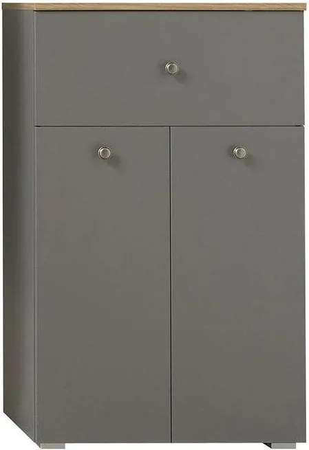 XXXLutz SPODNÍ SKŘÍŇKA, šedá, šedá, 60/97,1/33 cm Xora - Koupelnové série - 001977033304