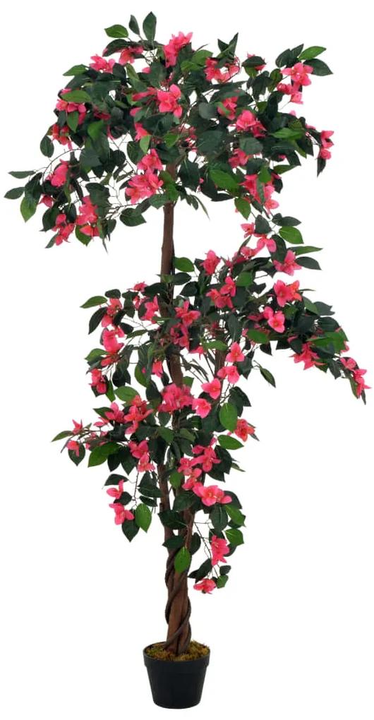 280198 vidaXL Umělá rostlina rododendron s květináčem růžová 165 cm