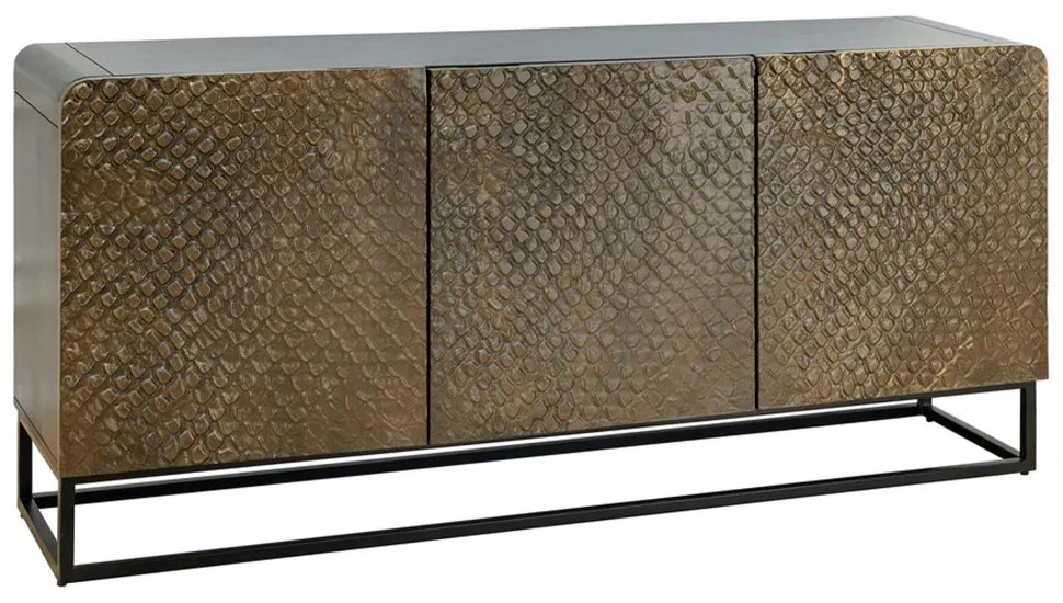Massive home | Komoda SNAKE 160 CM hnědočerná masiv mango