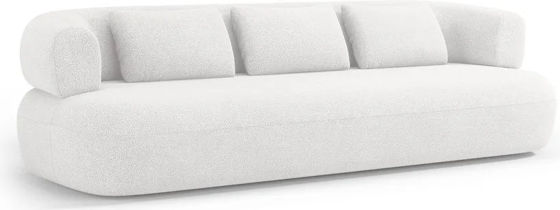 Slonovinová pohovka z textilie bouclé 226 cm Jenny – Micadoni