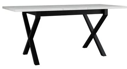 Rozkládací stůl Elarno 80 x 140/180 I, Barva dřeva: sonoma-L, Barvy nožiček: černý kov