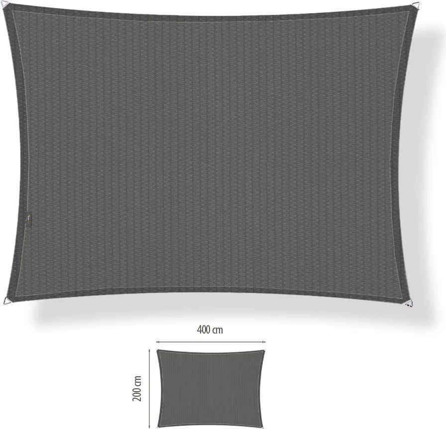 Shadow Comfort Sluneční Obdélník SHADOW - 2,0 x 4,0 m - 250 g Barva: Sahara Písková