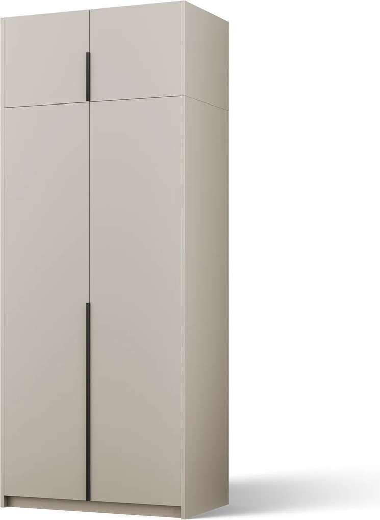 ADRK Furniture Bregma II s nástavcem Skříň s otočnými dveřmi ADRK-W-BREG-100-KB