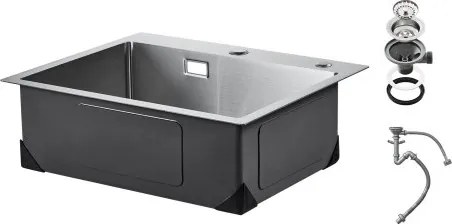 55 cm umyvadlová tyč z nerezové oceli pro montáž na horní dřez