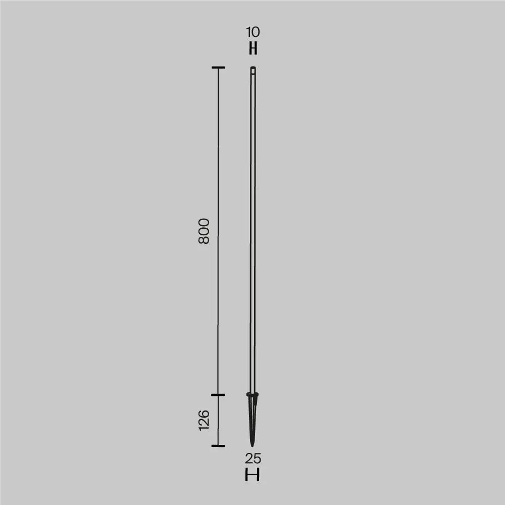 M O441FL-L1GF3K1 Venkovní svítidlo Spear 3000K 1W teplá bílá 50lm černý kov IP65 - MAYTONI