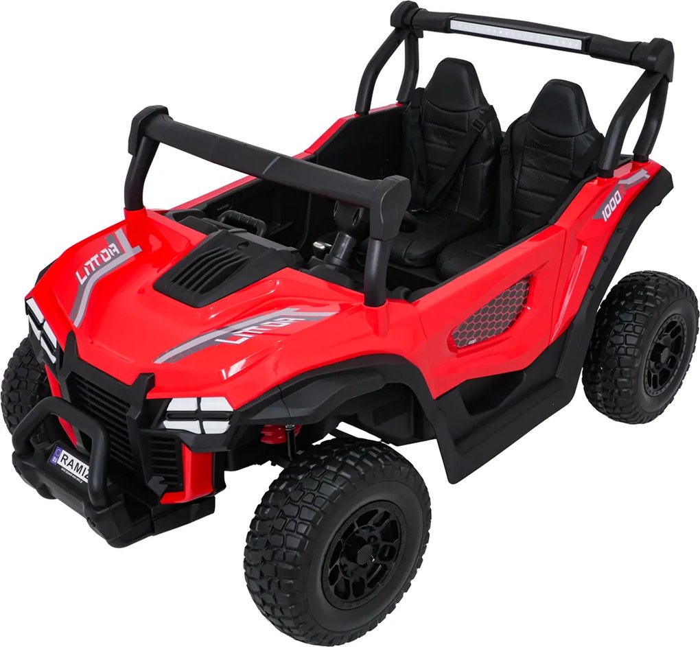 Ramiz Elektrická bugina Gravity pro děti červená + pohon 4x4 + dálkové ovládání