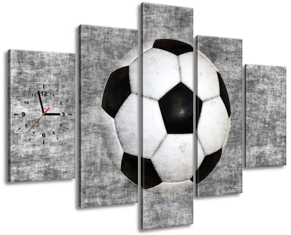 Gario Obraz s hodinami Fotbalový míč 150x105cm Velikost: 150 x 105 cm
