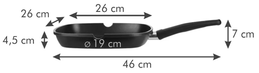 TESCOMA Pánev steaková PREMIUM 26 x 26 cm
