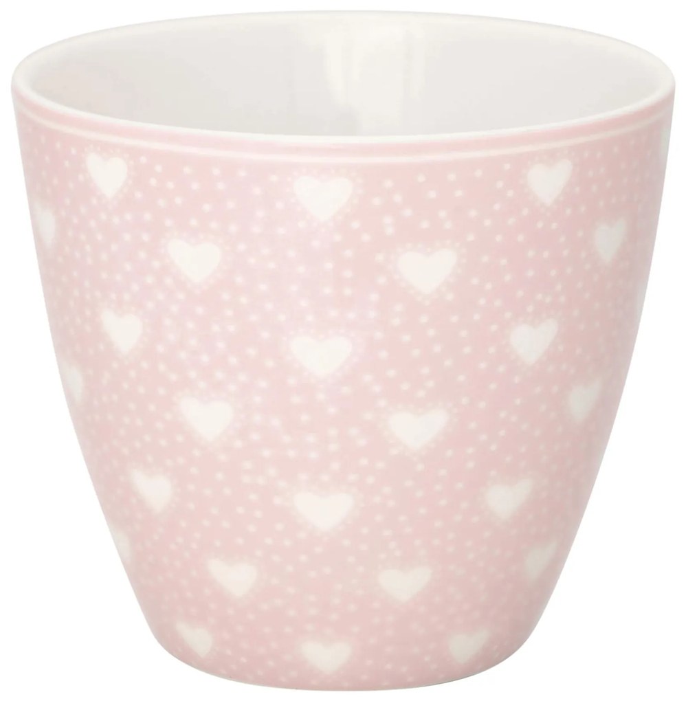 GREEN GATE Latte cup Penny Pale Pink, růžová barva, keramika 350 ml