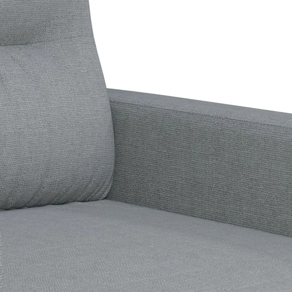 2dílná sedací souprava s polštáři světle šedá textil 3201584