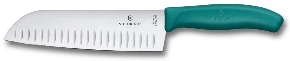 Victorinox - Kuchyňský nůž santoku SWISS CLASSIC 17 cm tyrkysová