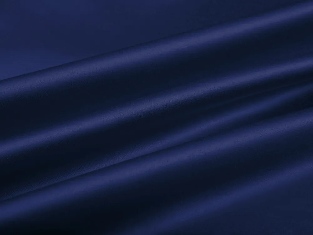 Biante Saténový oválný ubrus polyesterový Satén LUX-039 Námořnická modrá 80x120 cm
