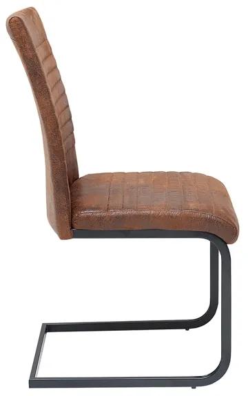 Konzolová židle Douglas antik hnědá - černá