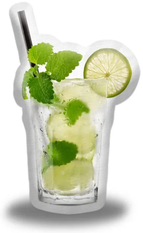 Sablio 3D polštář ve tvaru Mojito
