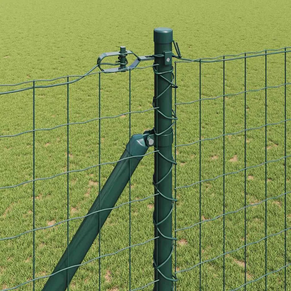 Evropský plot se hroty 10 x 1,5 m Ocel potažená PVC Zelená 3350550