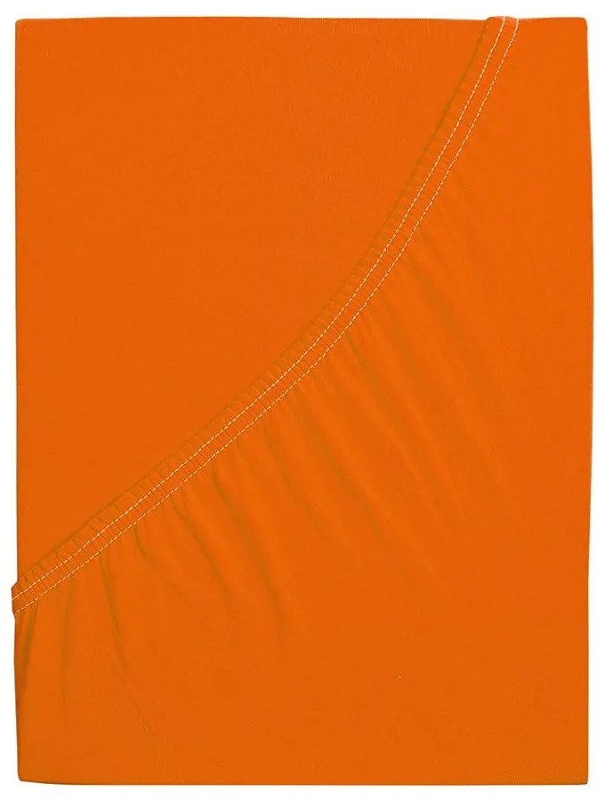 B.E.S. - Petrovice, s.r.o. Prostěradlo JERSEY dětské - Sytá oranžová 60 x 120