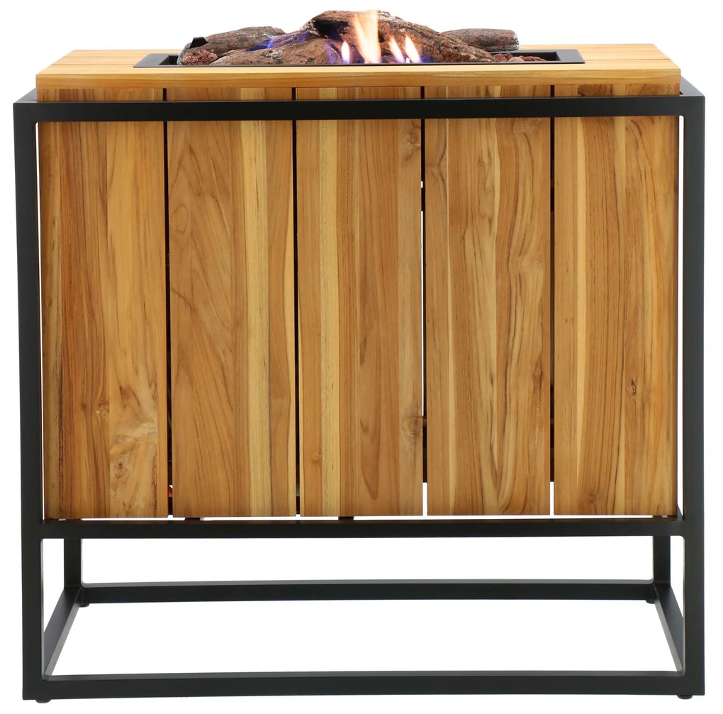 Oddělovací ohniště Cosiloft divider černý rám / teak COSI