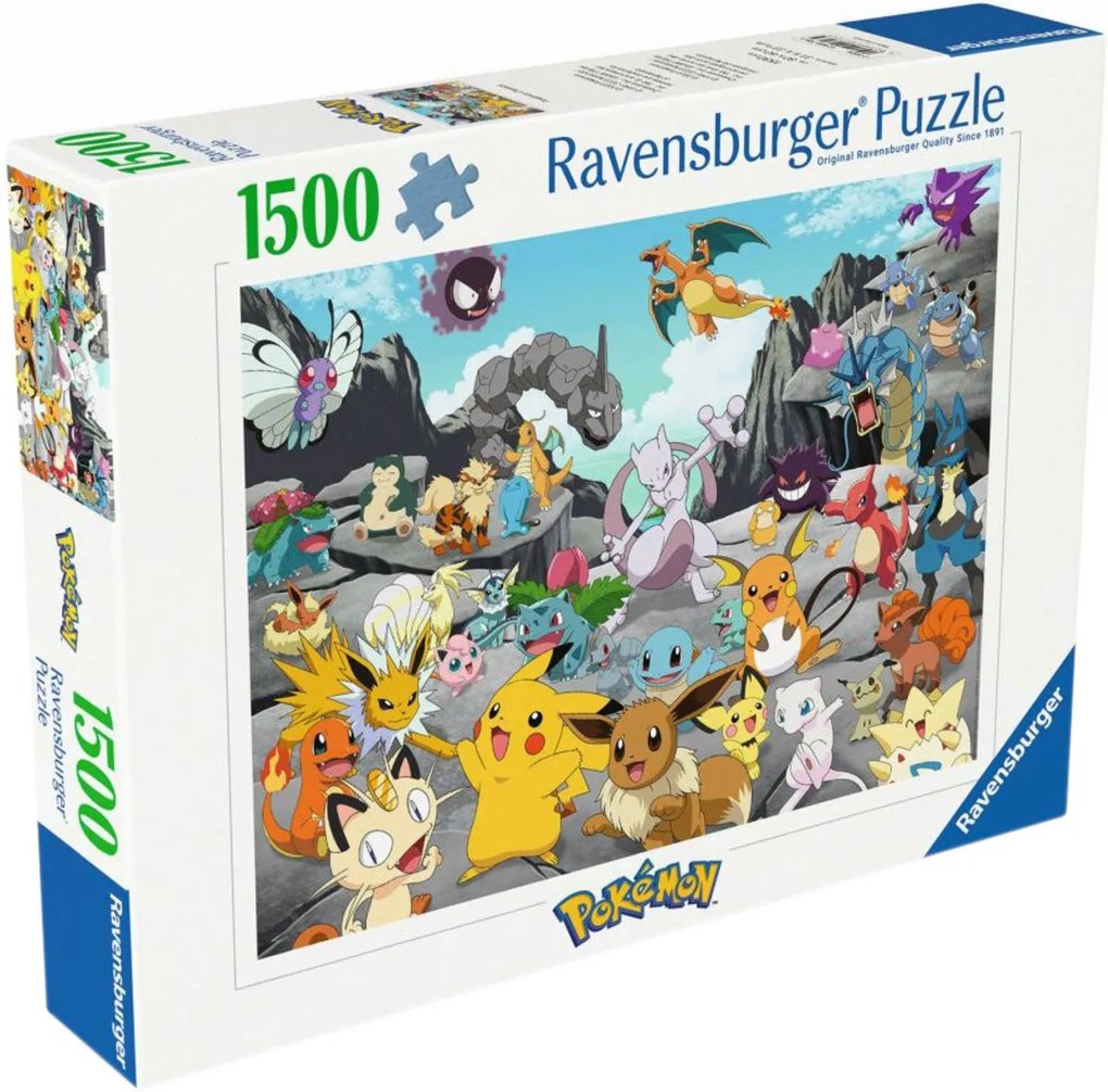 RAVENSBURGER Puzzle Pokémon 1500 dílků 80x60cm skládačka 2412000726