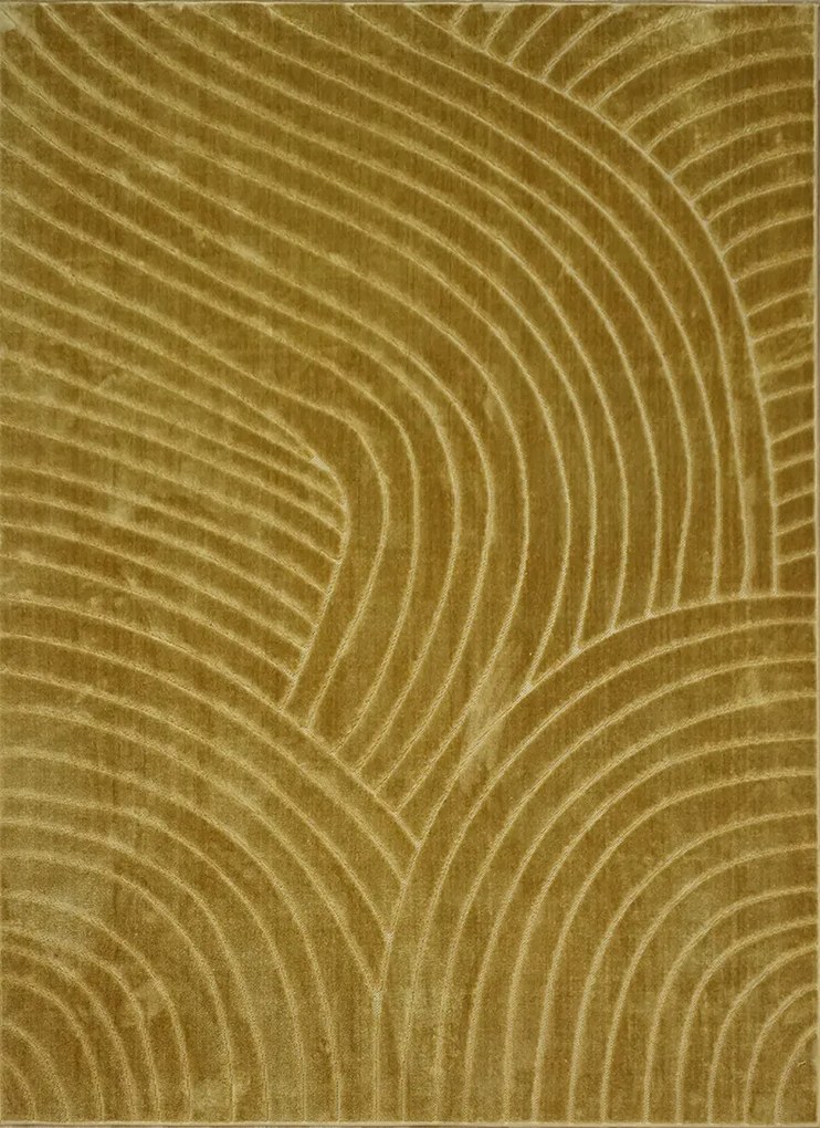 BE Koberec Zen Garden Collection 2402 YELLOW - žlutý obdélníkový Rozměr: 160x220 cm