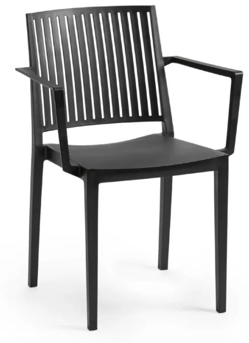 ROJAPLAST Zahradní židle - BARS ARMCHAIR, plastová Barva: hnědá