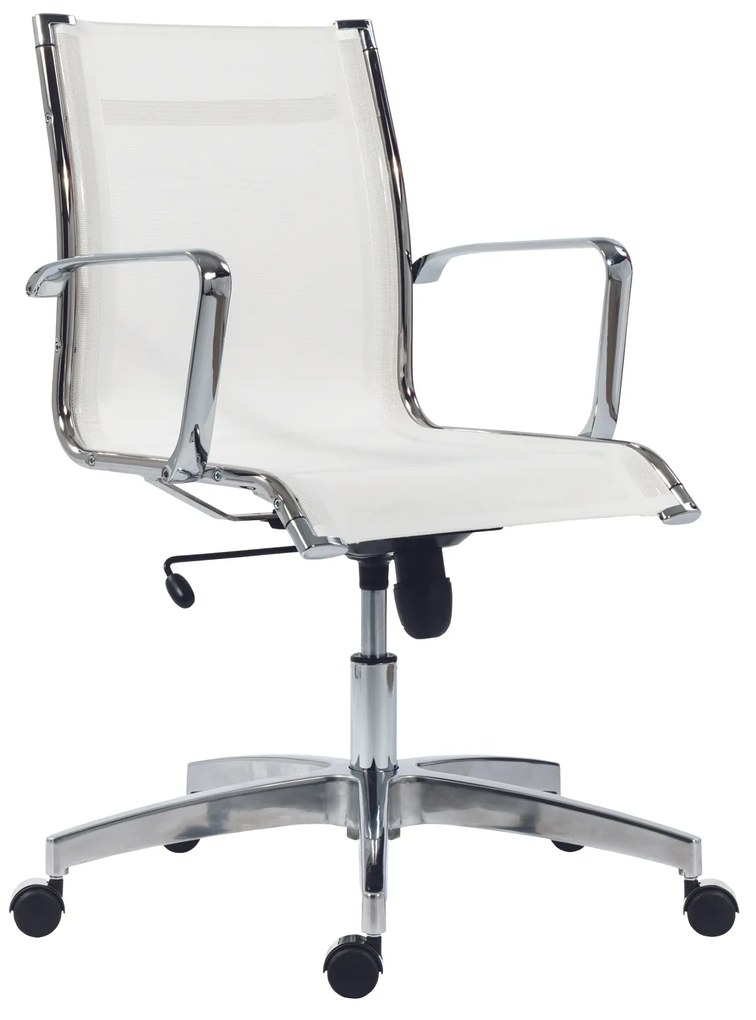 Kancelářská židle KASE – 8850 MESH LOW BACK bílá