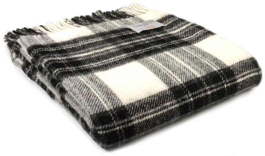 Vlněná deka Grey Dress Stewart 183 x 150 cm Tweedmill