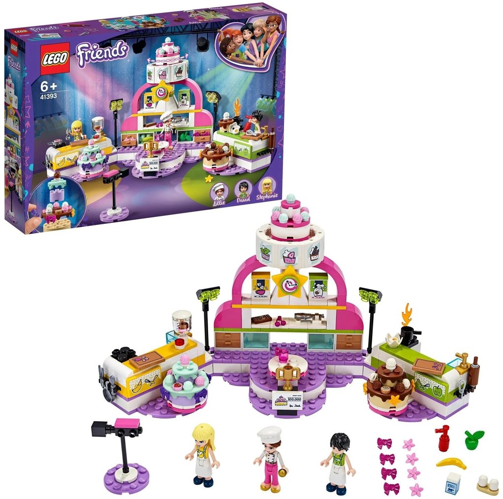 Lego stavebnice lego friends 41393 soutěž v pečení