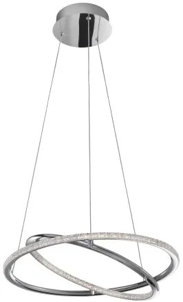 LED lustr Livorno 45 Chrome