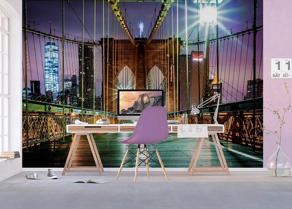 Fototapeta na míru Cesta Přes Brooklynský Most | Vliesová fototapeta na zed' | DFTNXXL2439
