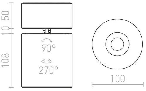 RED - Design Rendl - R12839 - LED Bodové svítidlo CONDU LED/20W/230V bílá