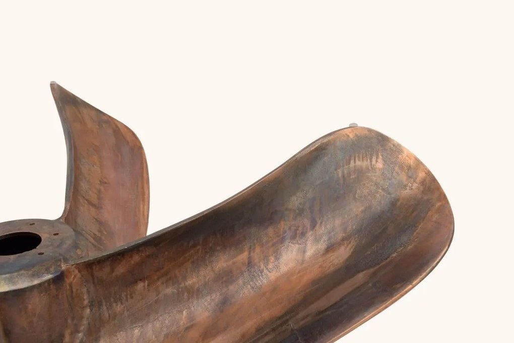 Designový konferenční stůl Propeller, 85 cm, antik měděný - skladem