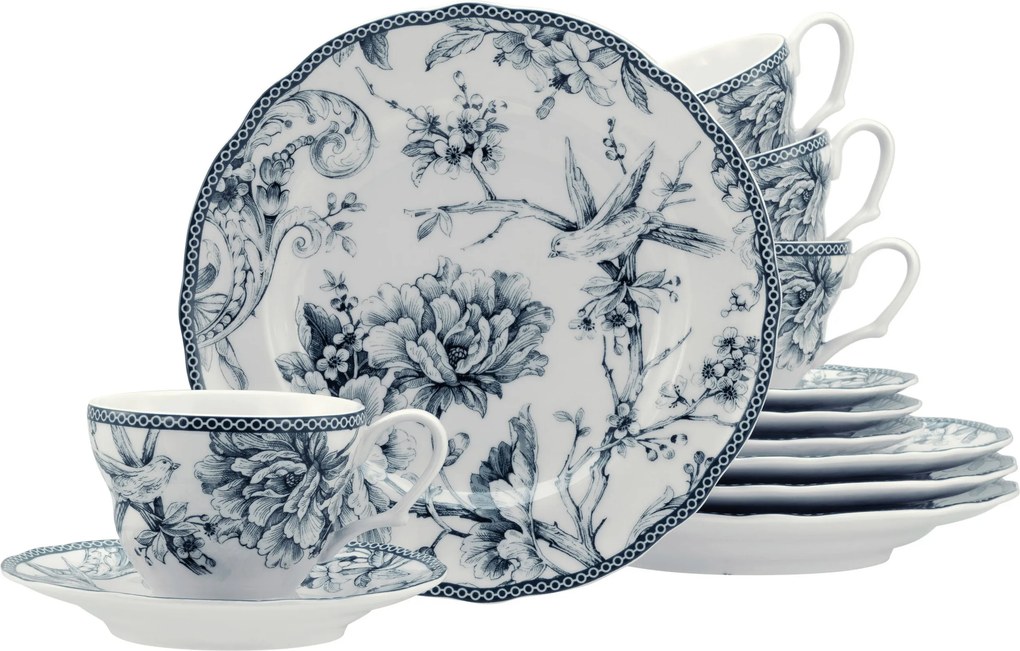 XXXLutz KÁVOVÁ SOUPRAVA Adelaide Blau 12dílné Creatable - Online Only nádobí - 007768073401