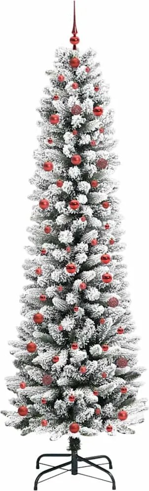 Umělý vánoční stromeček Bílá 240 cm PVC, kov a plast 3396129