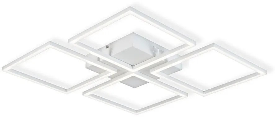 Top Light - LED Stmívatelný přisazený lustr R4xLED/16,25W/230V hranatý bílá + DO