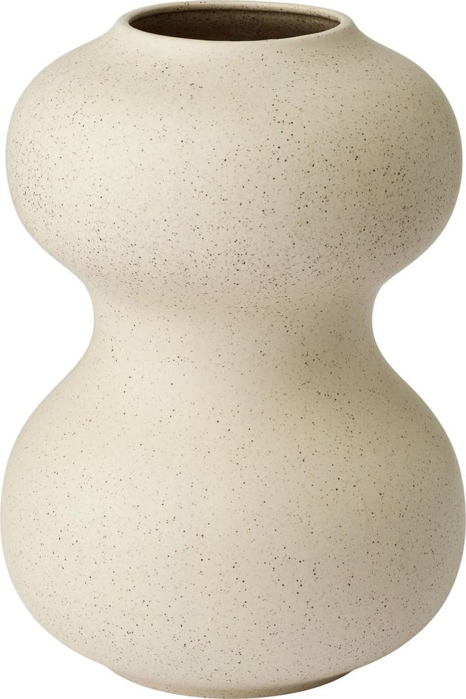 Váza Mingei kameninová 32,5 cm písková