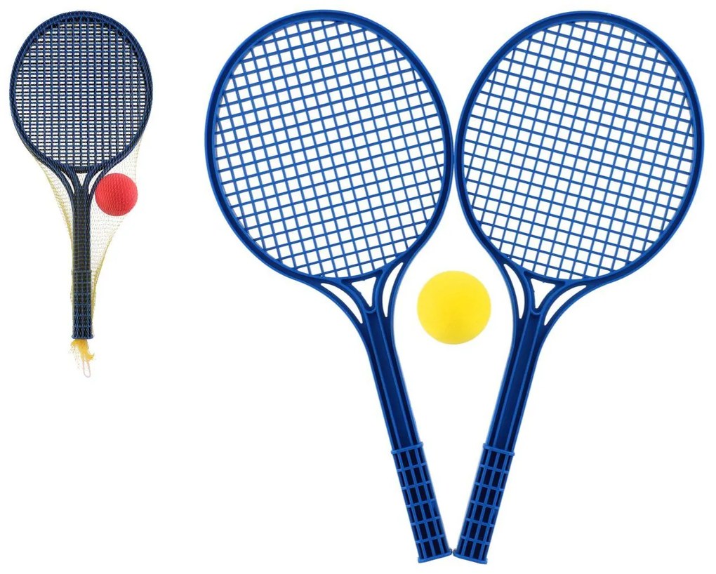 Soft tenis plast barevný 53cm+míček v síťce