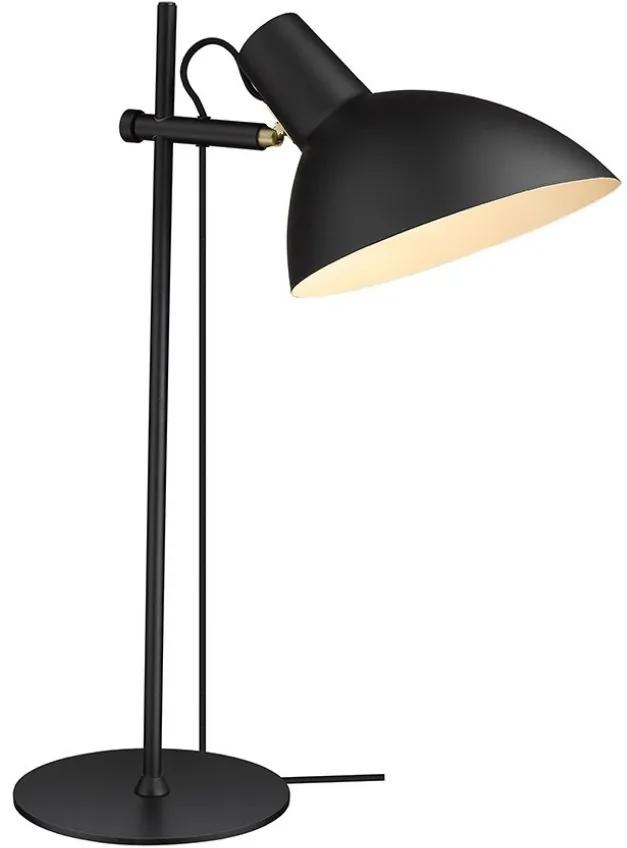 OnaDnes -20% Černá kovová stolní lampa Halo Design Metropole